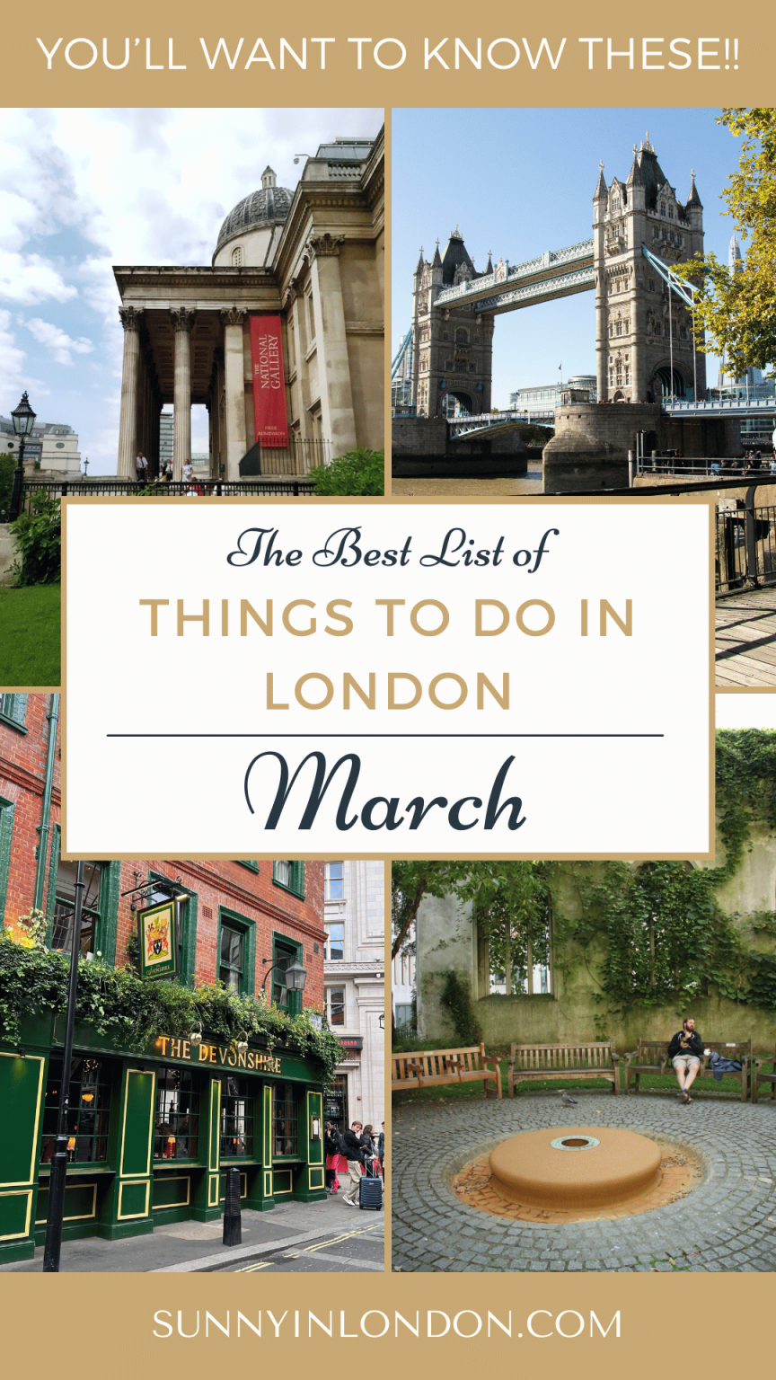 Things to Do in London in March - Sunny in London
